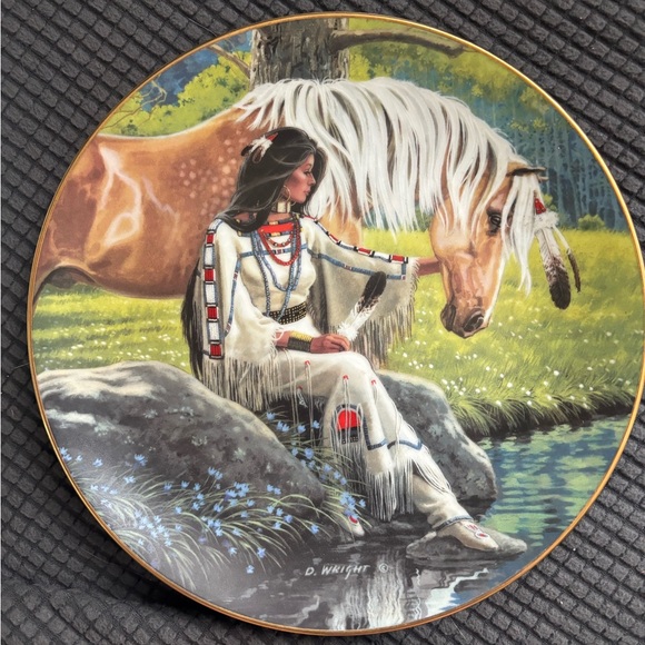 Art | 1992 Vintage Princesses Of The Plains Native American Art Plate ...